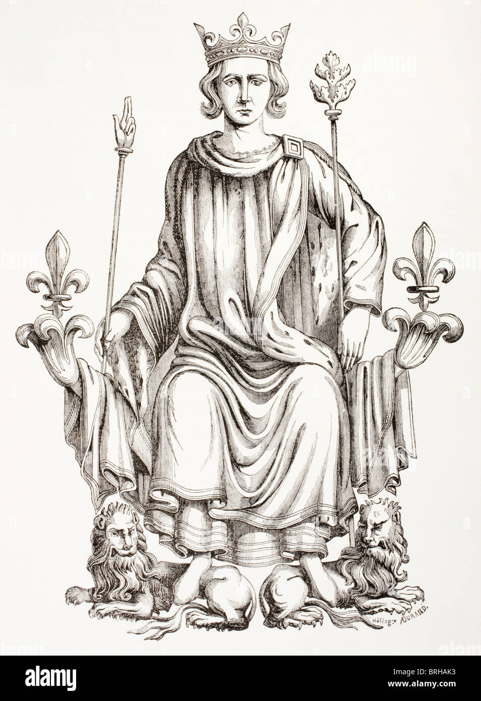 Angry King On Throne