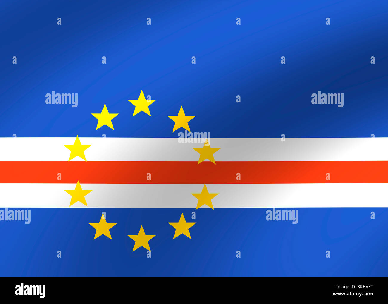 Cape Verde flag Stock Photo - Alamy