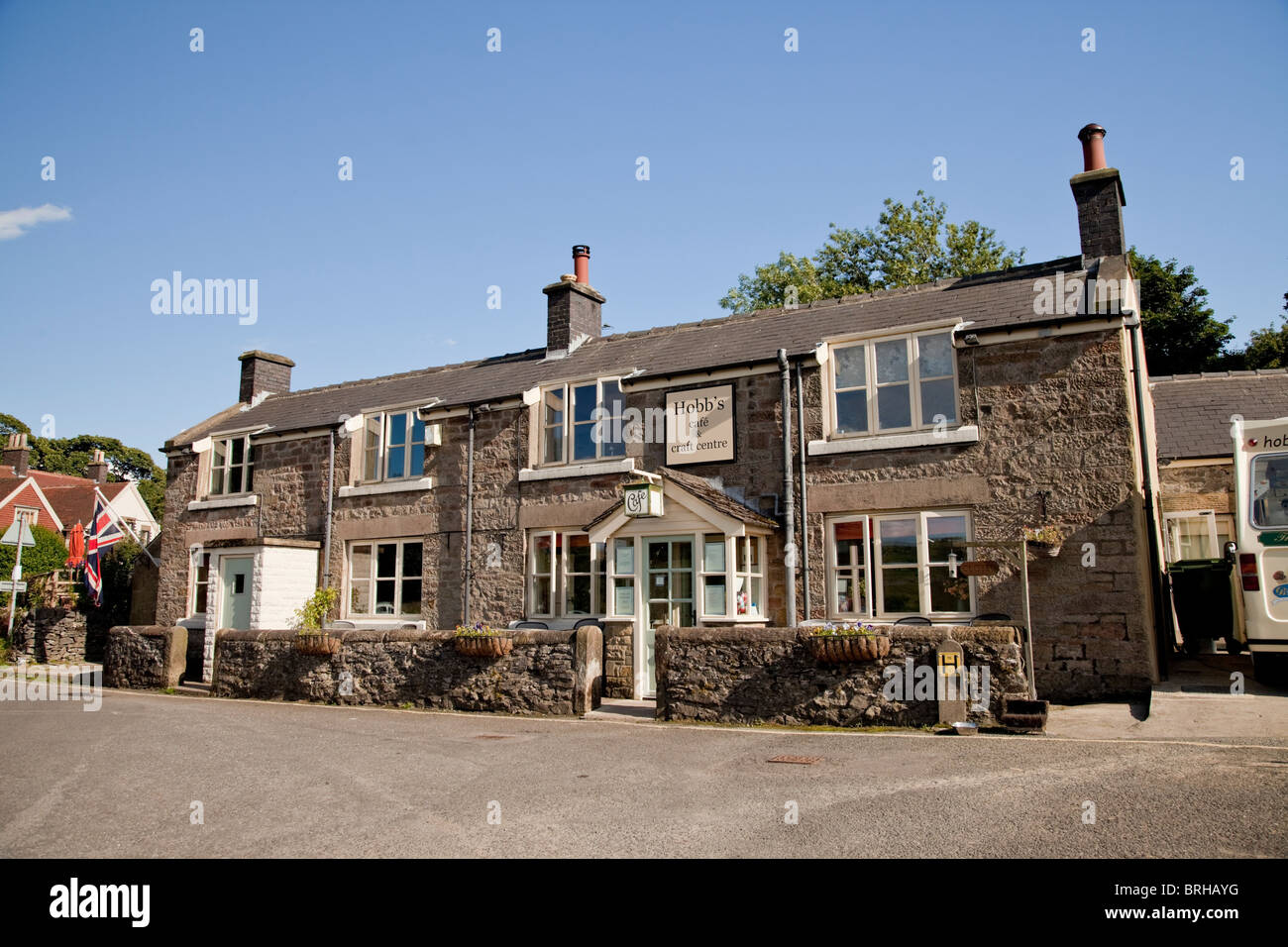 Hobbs café at Monsal Head Monsal Dale Derbyshire Peak District England ...