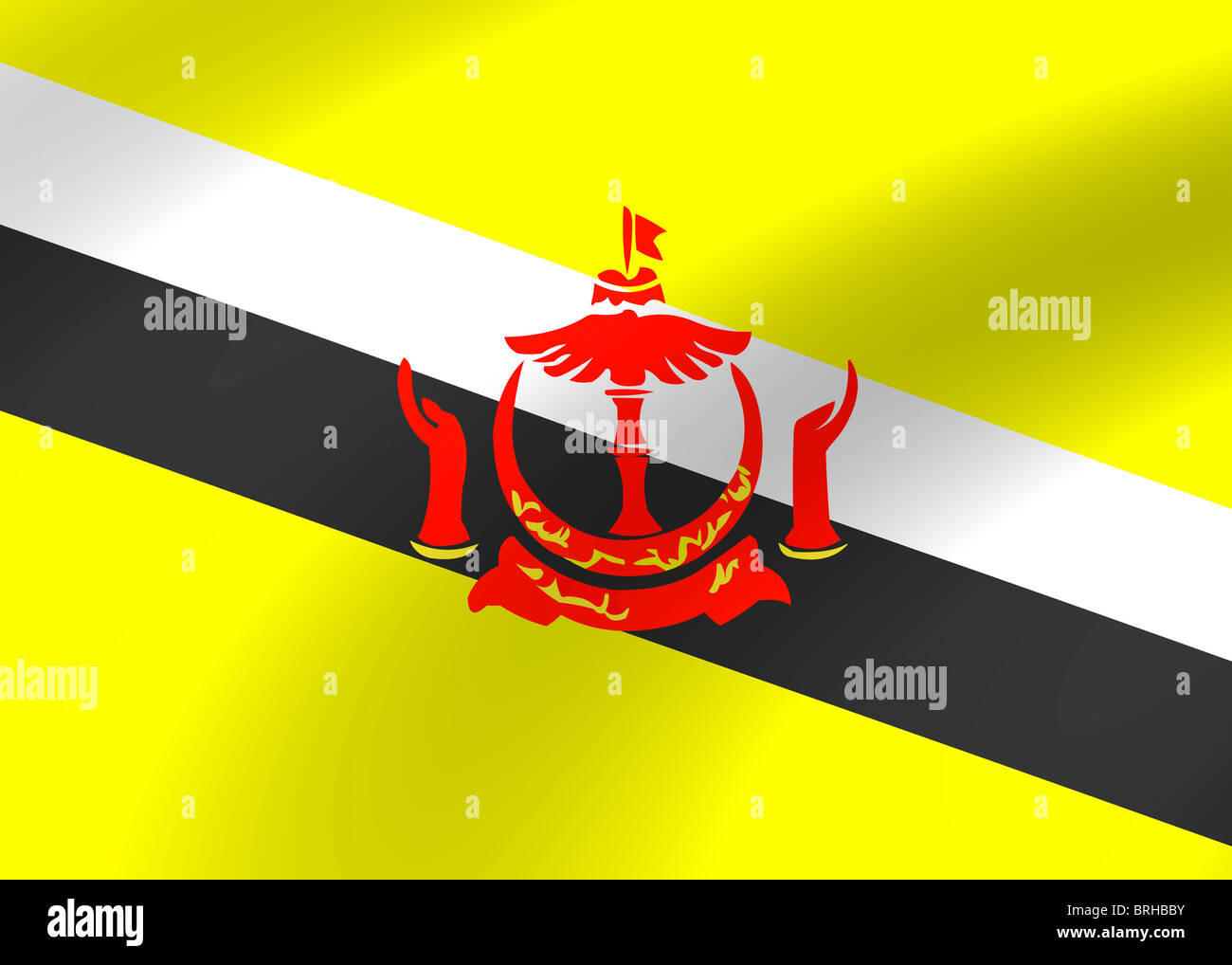Brunei flag hi-res stock photography and images - Alamy