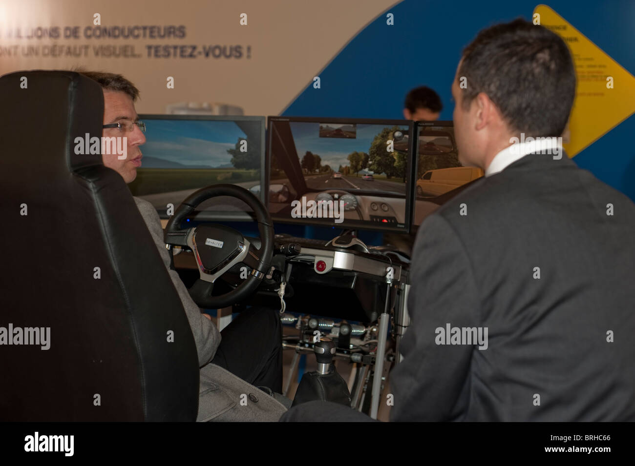 Paris, France, Paris Car Show , Driving Test Center, Drivers Safety ...