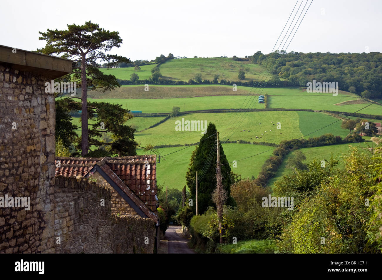 Woolley Valley shot from Swainswick showing controversial chicken shed ...