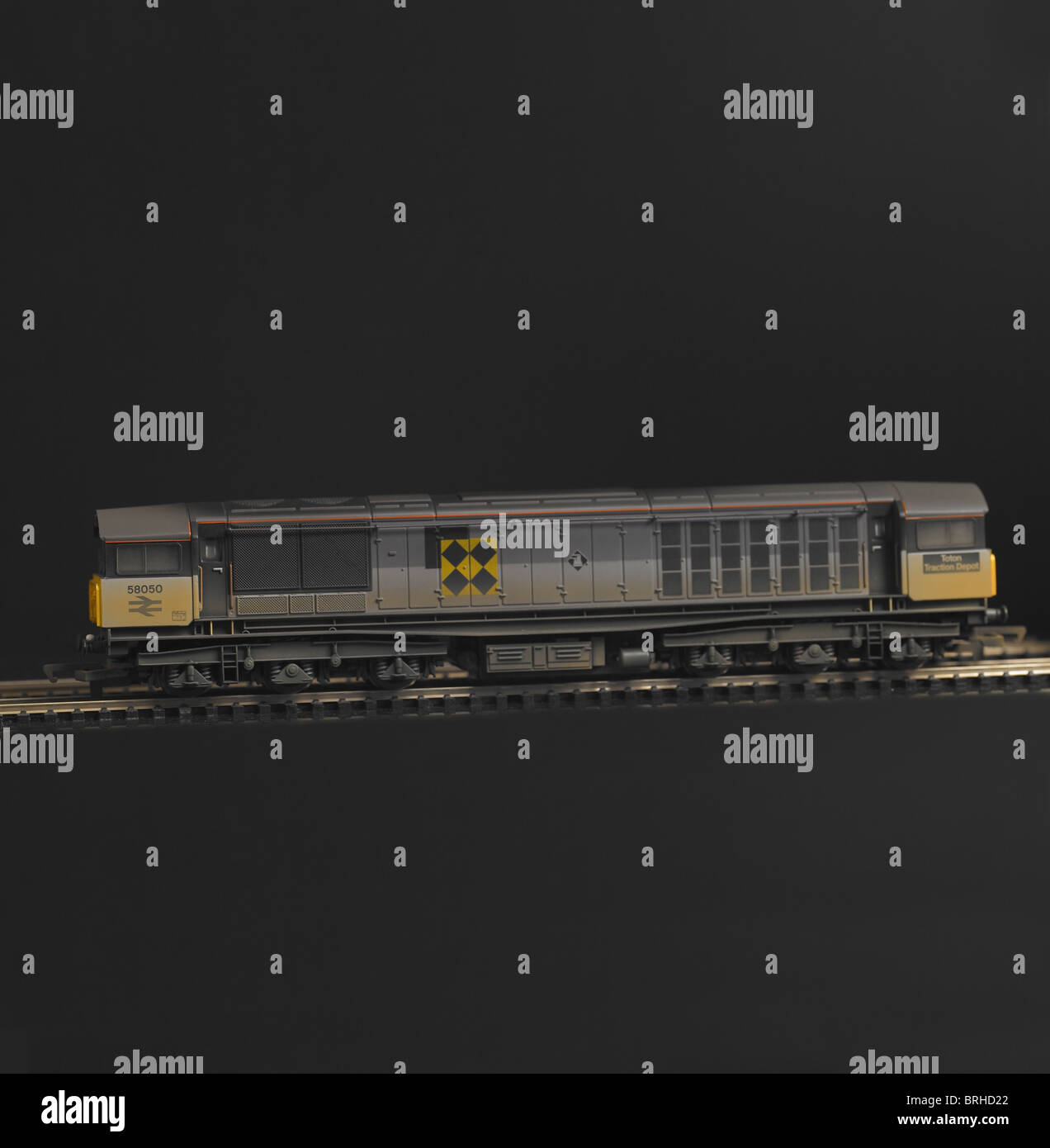 Class 58 Diesel Locomotive, BR Railfreight Sector Stock Photo - Alamy