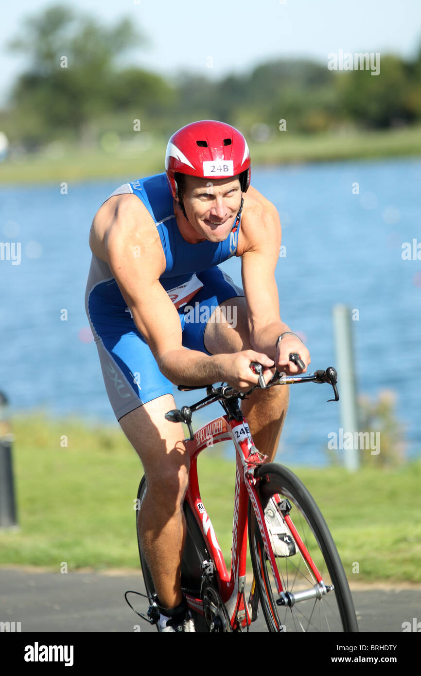 Triathlon Lake Dorney Windsor Stock Photo - Alamy