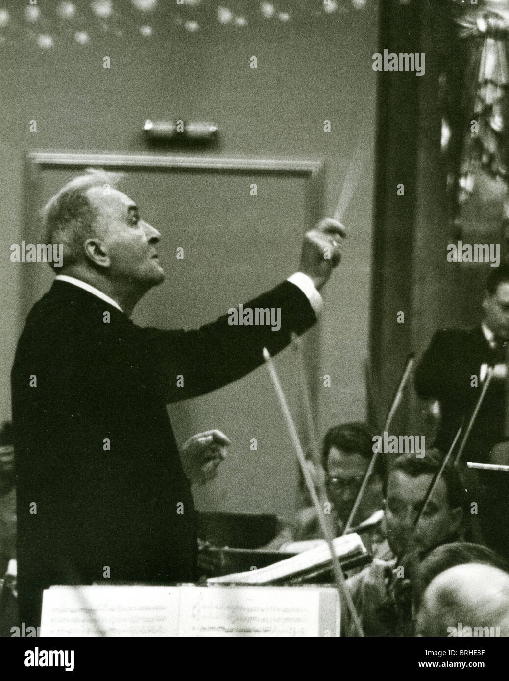 BRUNO WALTER (1876-1962) German conductor with the Vienna Philharmonic ...