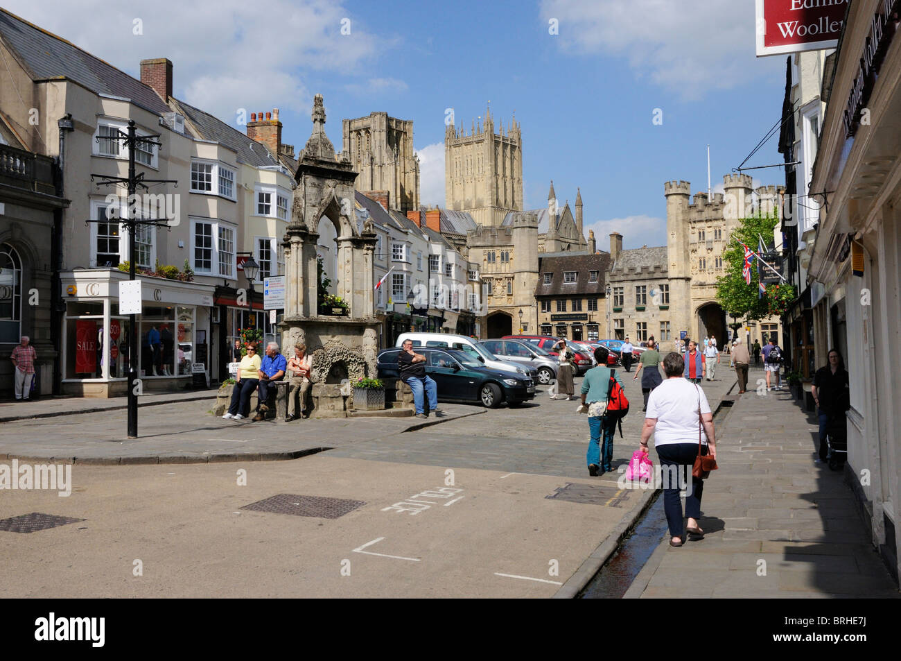 Wells Market Place Stock Photo - Alamy