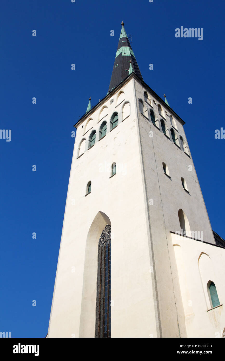 Tallinn estonia st olav church old town hi-res stock photography and ...