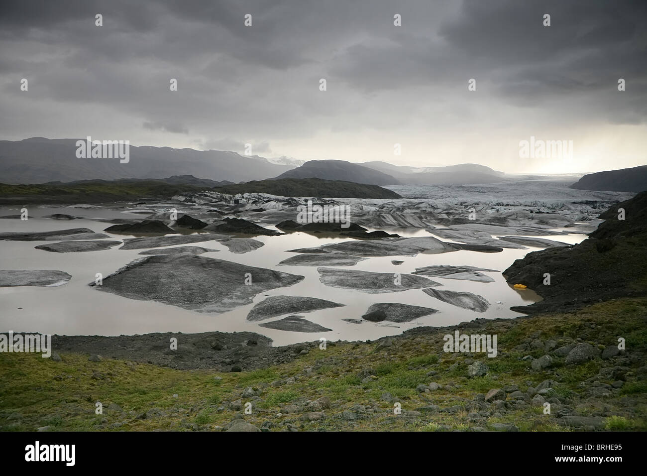 beautiful Iceland landscape with glacier Stock Photo - Alamy