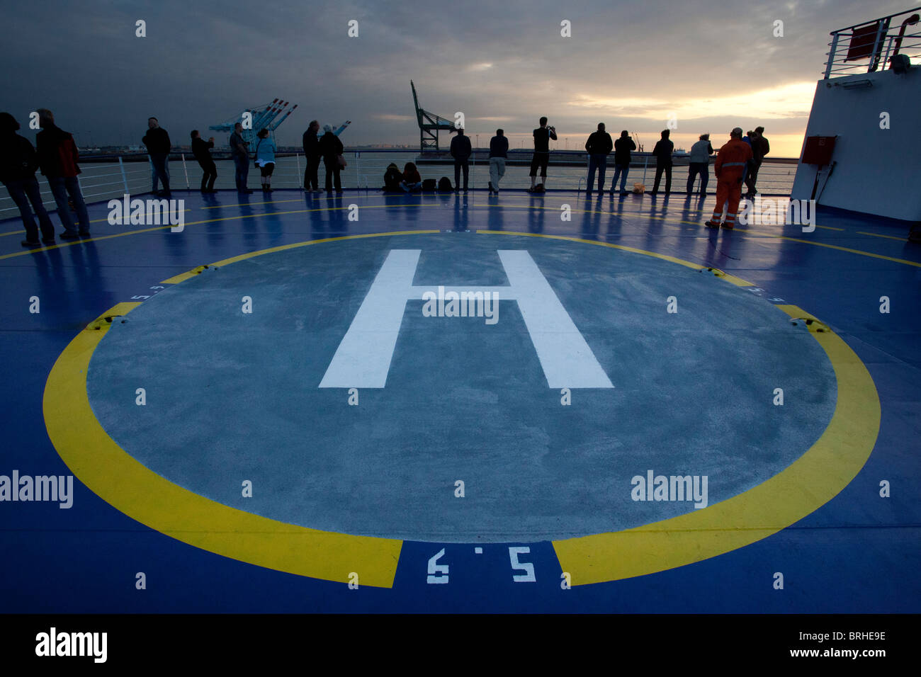 Ferry helipad hi-res stock photography and images - Alamy
