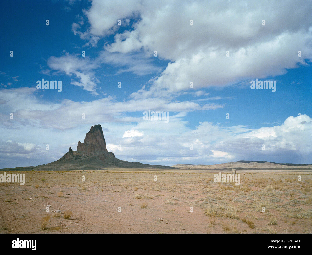 El Capitan volcanic plug Kayenta Plateau Arizona USA Stock Photo - Alamy
