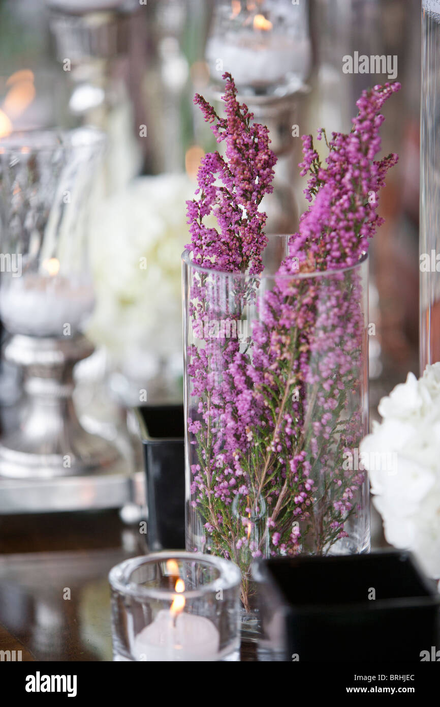 Heather in Vase Stock Photo - Alamy