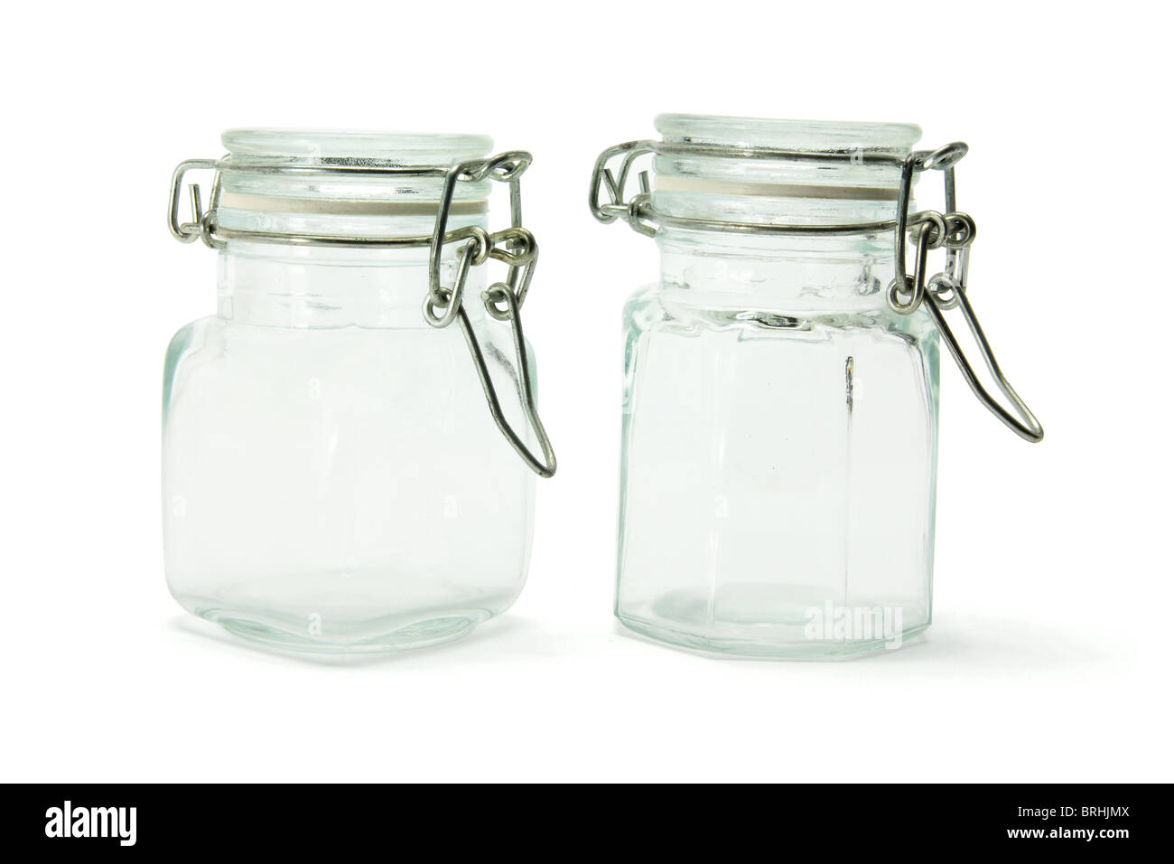 Empty glass jars Cut Out Stock Images & Pictures - Alamy