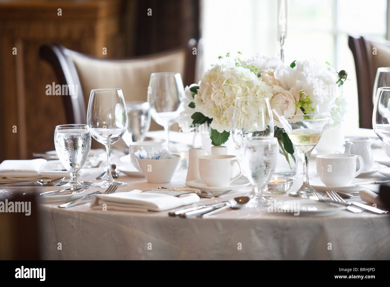 Table Setting for Wedding Stock Photo - Alamy