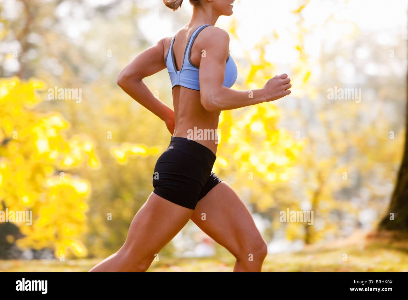 Woman Running in the Park, Seattle, Washington, USA Stock Photo - Alamy