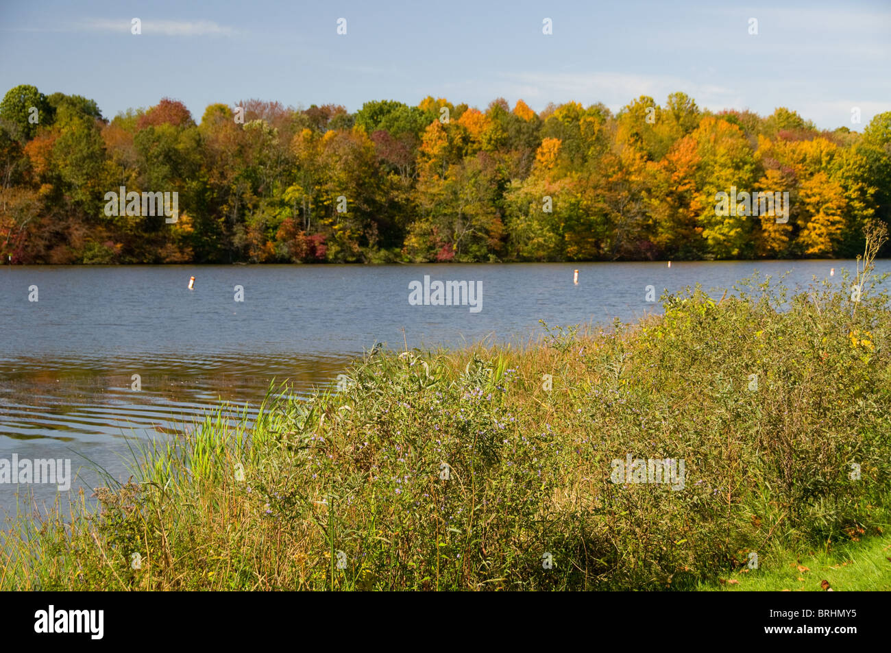 Autumn scene at Hocking Hills park in Ohio Stock Photo - Alamy