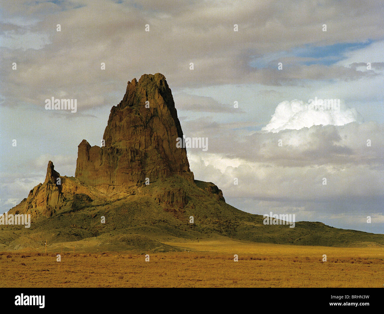 El Capitan volcanic plug Kayenta Plateau Arizona USA Stock Photo - Alamy