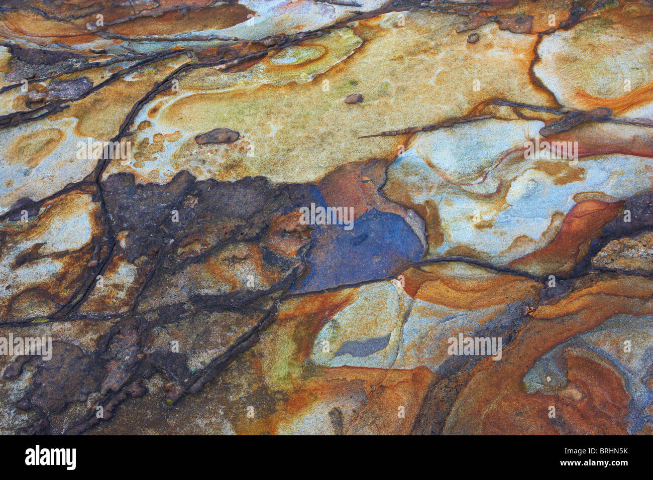 Geological study from Rumbling Kern on the Northumberland Coast Stock ...