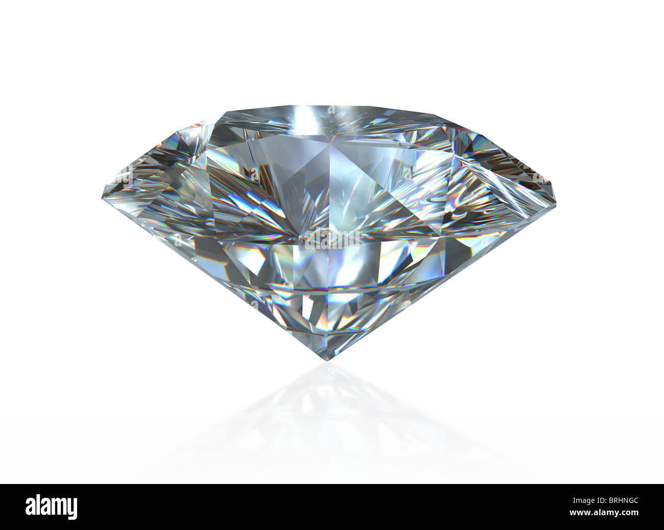 Diamond isolated on white Stock Photo - Alamy