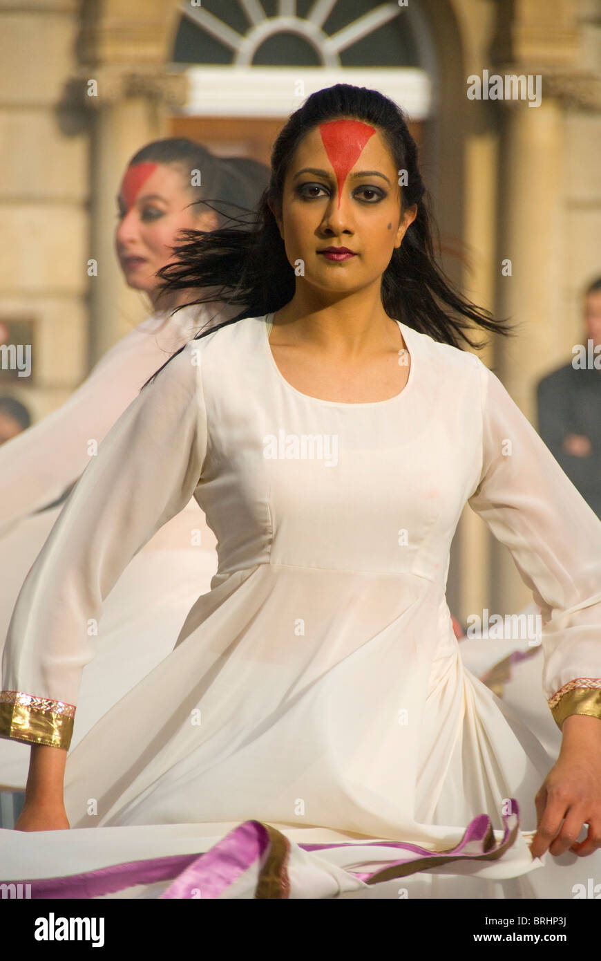 Woman during dance performance, street festival Bristol Do, Bristol, UK ...