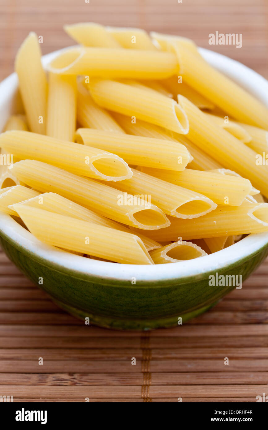 Dried penne pasta Stock Photo - Alamy
