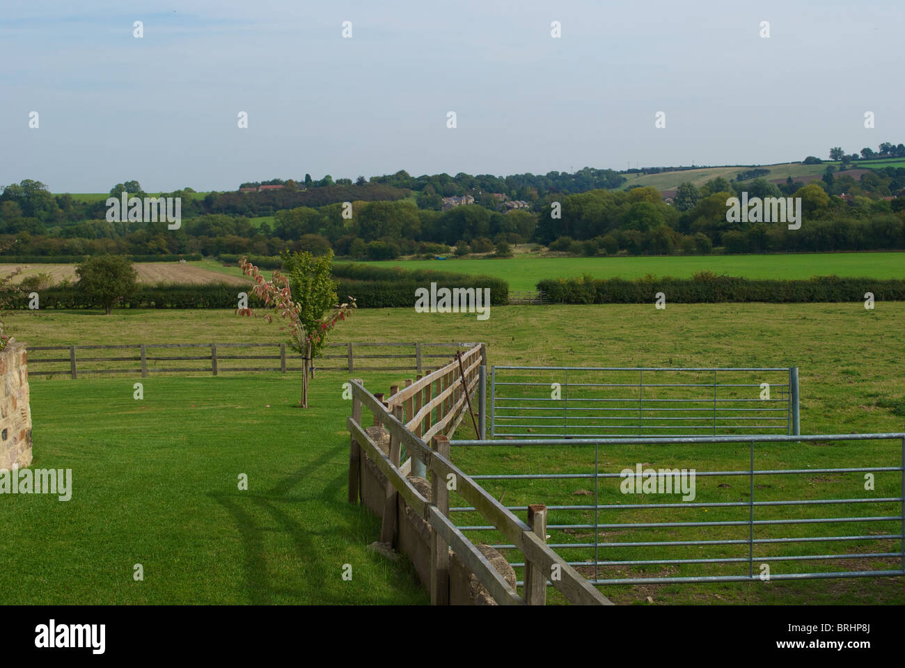 A view of the countryside from the village hall in East Keswick, Leeds ...