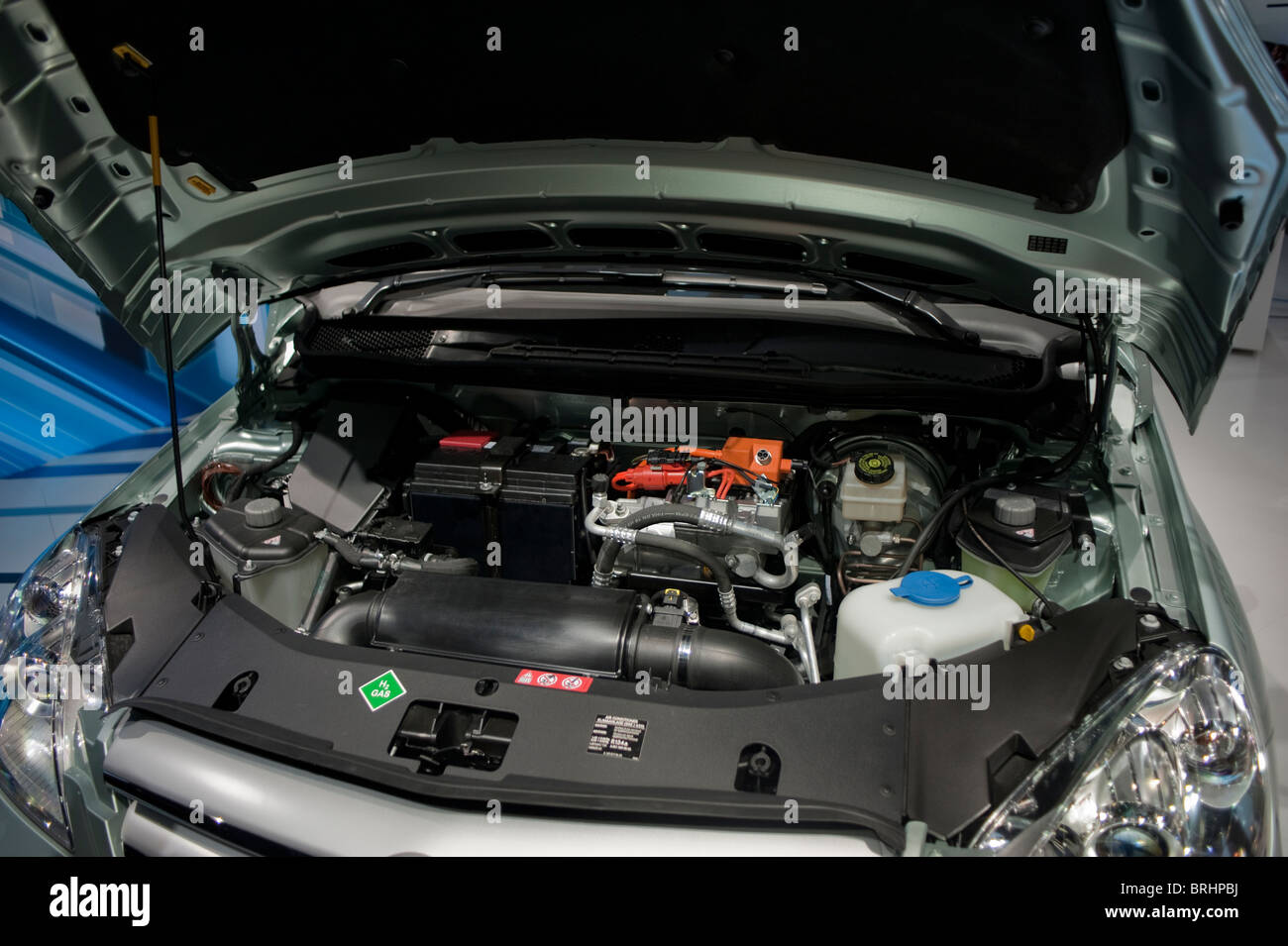 Paris, France, Paris Car Show, Mercedes Benz, CLS 350, Detail Engine ...