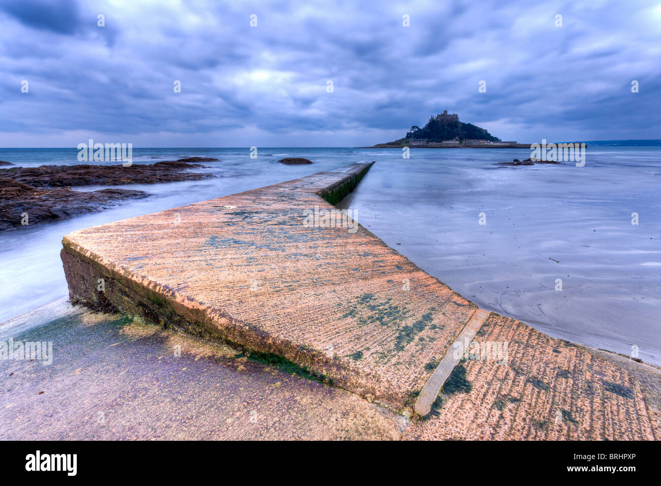 Winter dawn at St. Michael Mount, Cornwall, England Stock Photo - Alamy