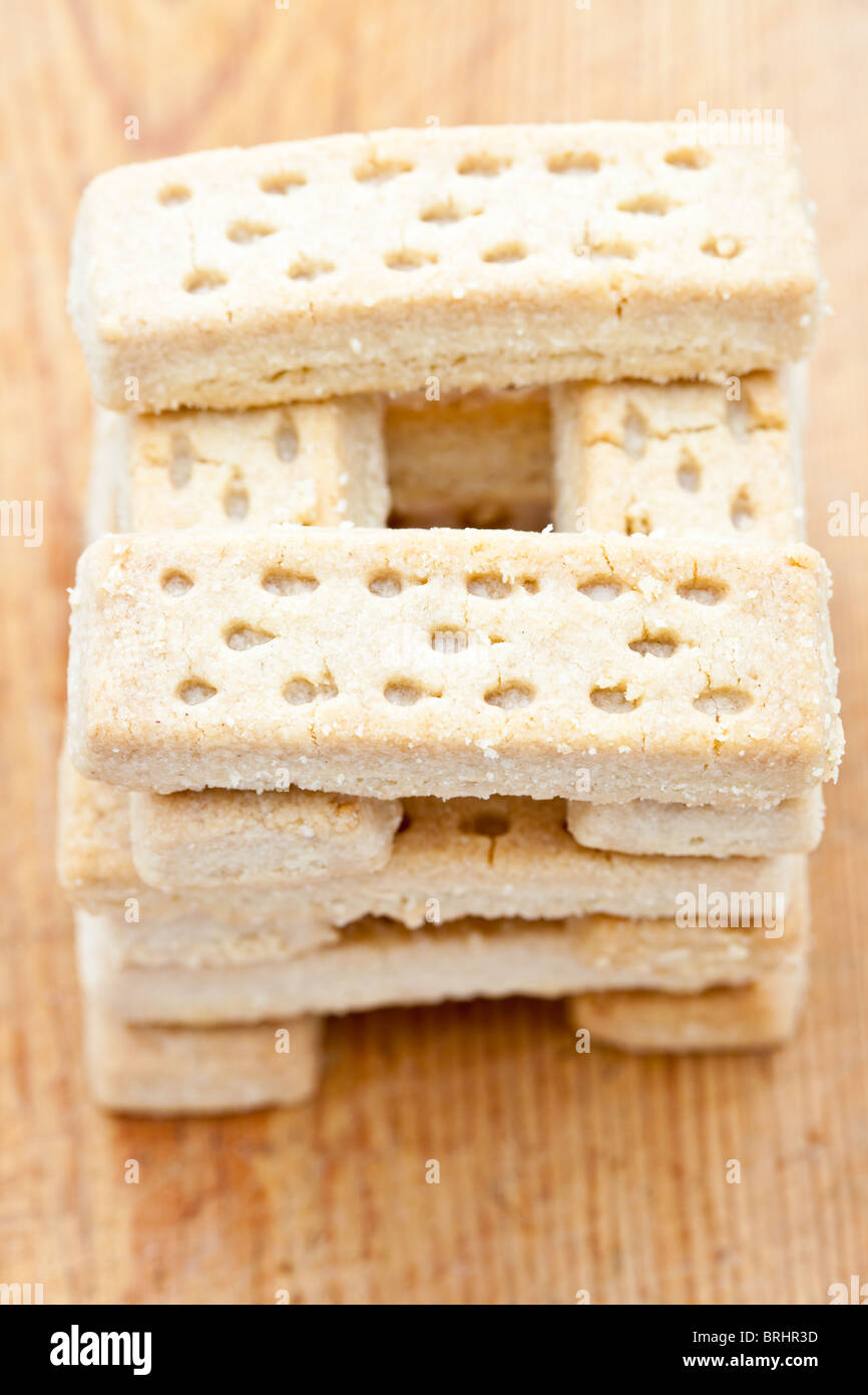Traditional shortbread in a stack Stock Photo - Alamy