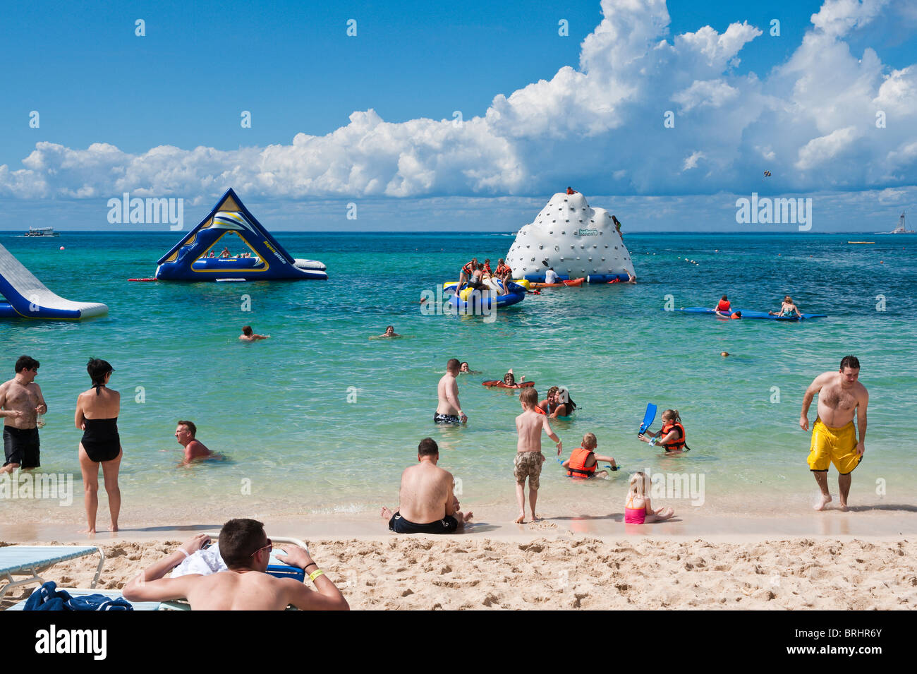 Mexico, Cozumel. Playa Mia Grand Beach Park, Isla Cozumel, Cozumel ...