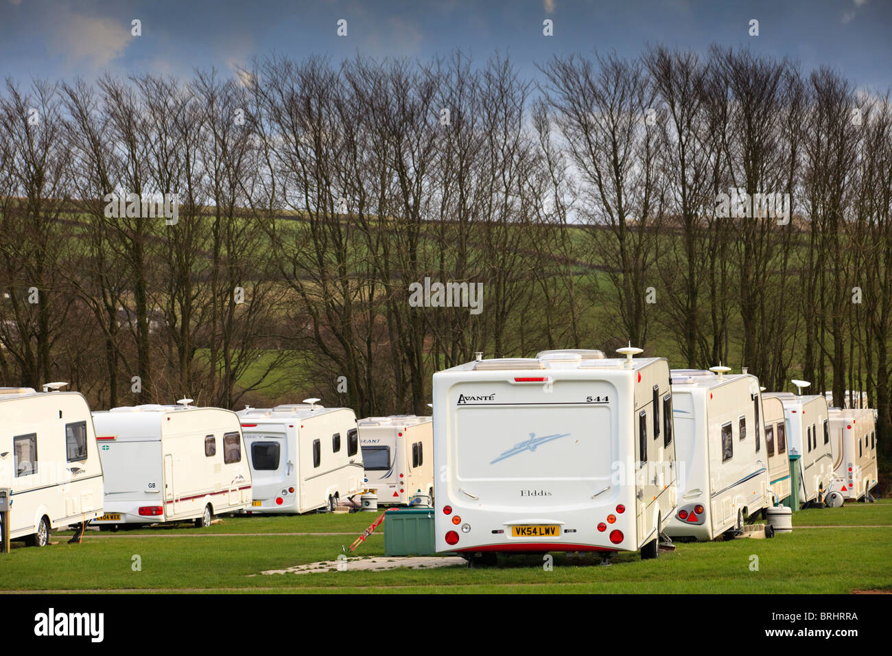 Row caravans hi-res stock photography and images - Alamy