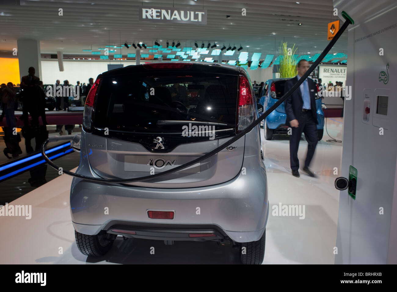 Paris, France, Paris Car Show , Electric Cars, Peugeot, Ion, Rear ...