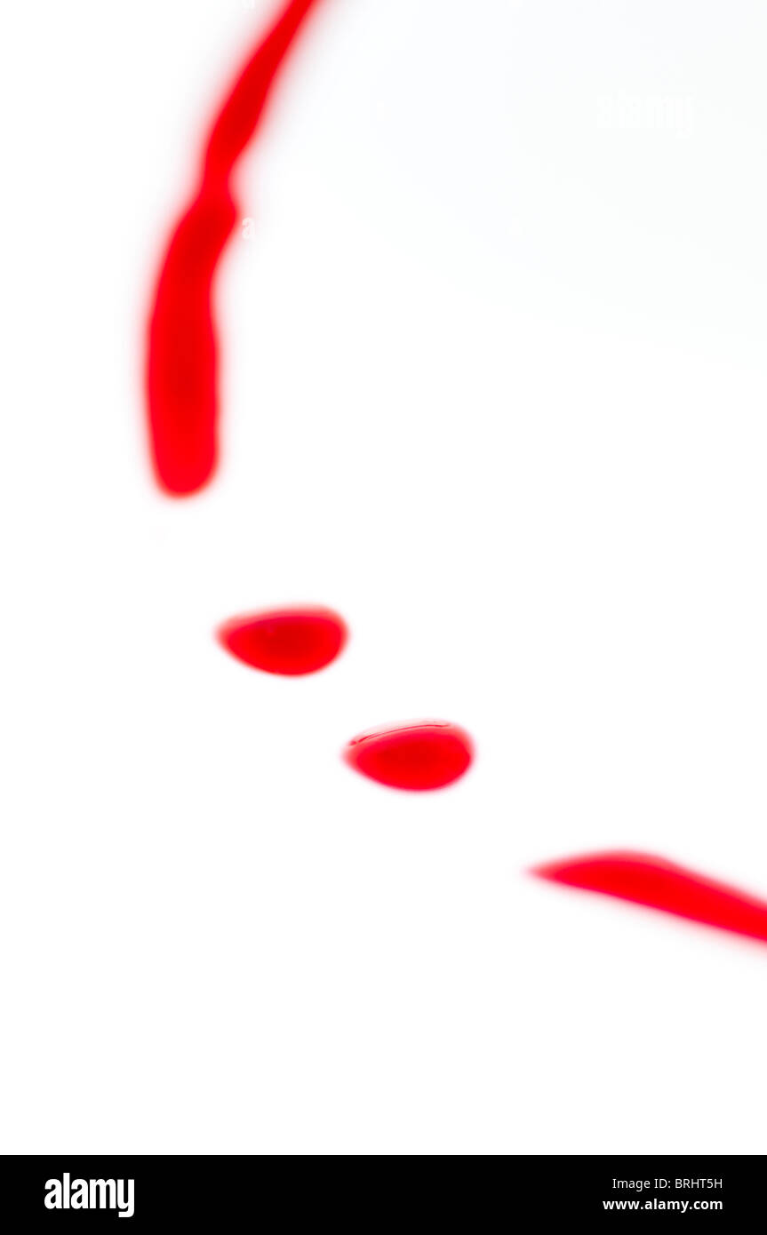 abstract, raspberry coulis pattern Stock Photo - Alamy