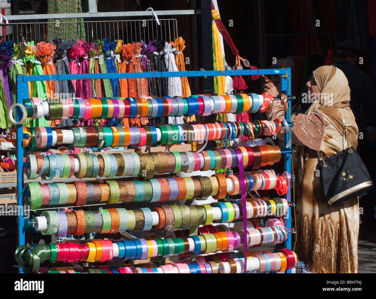 Birmingham's outdoor Bull Ring market. UK Stock Photo - Alamy