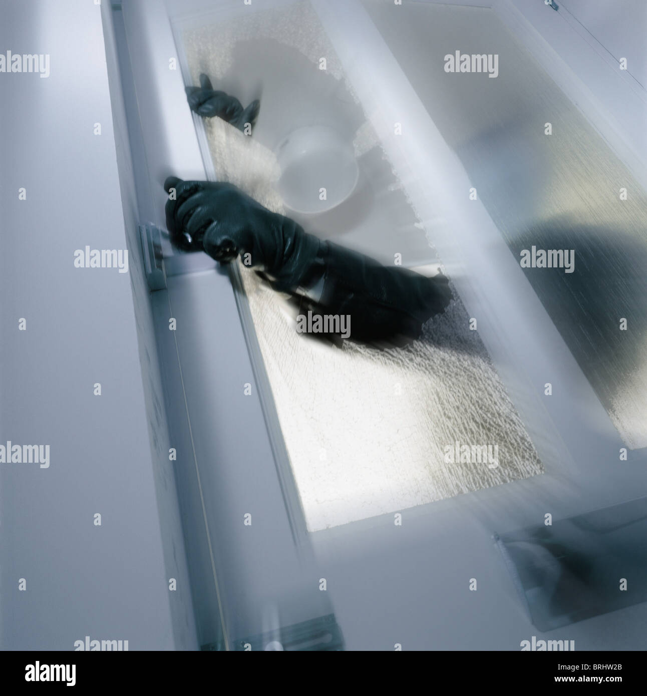 Burglar back door break in hi-res stock photography and images - Alamy