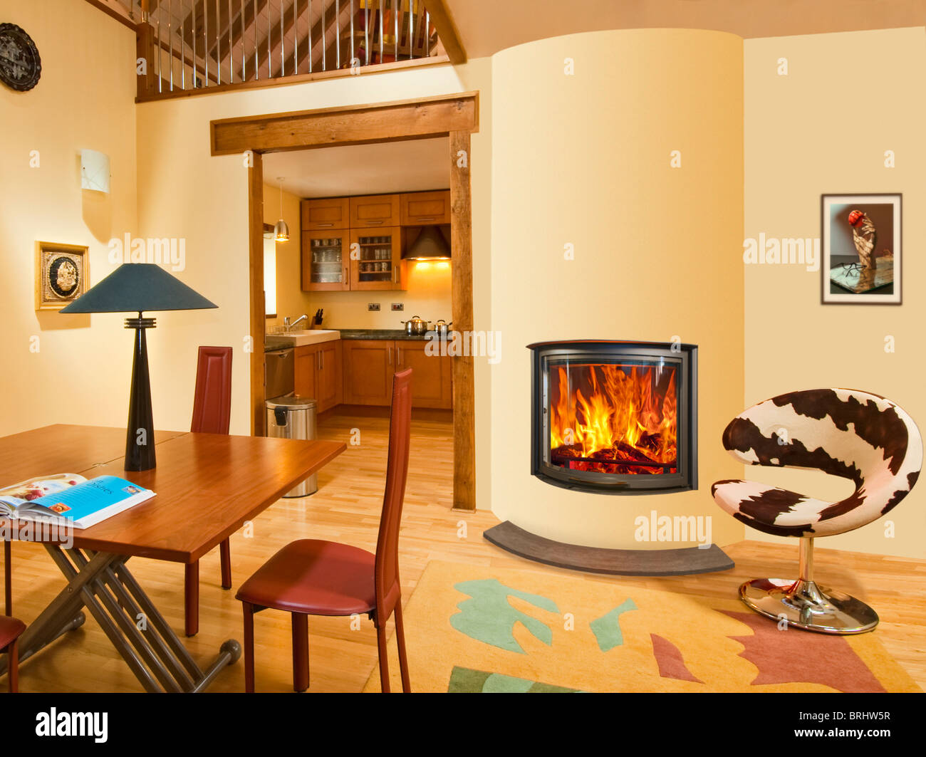 Wood burning stoves fireplace hi-res stock photography and images - Alamy