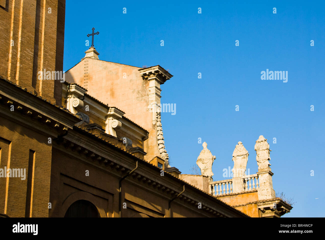 Back of Church in Rome Italy Stock Photo - Alamy