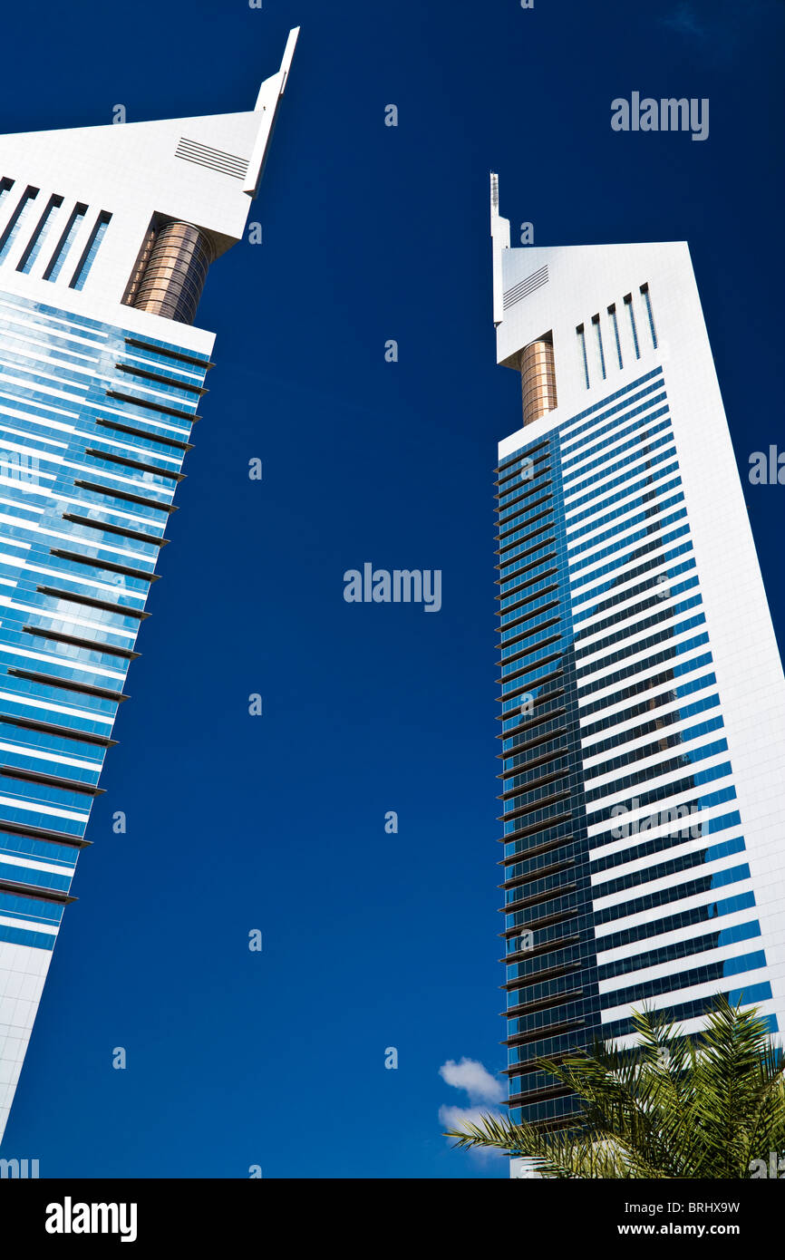 The Emirates Towers on Sheikh Zayed Road in the financial centre of ...