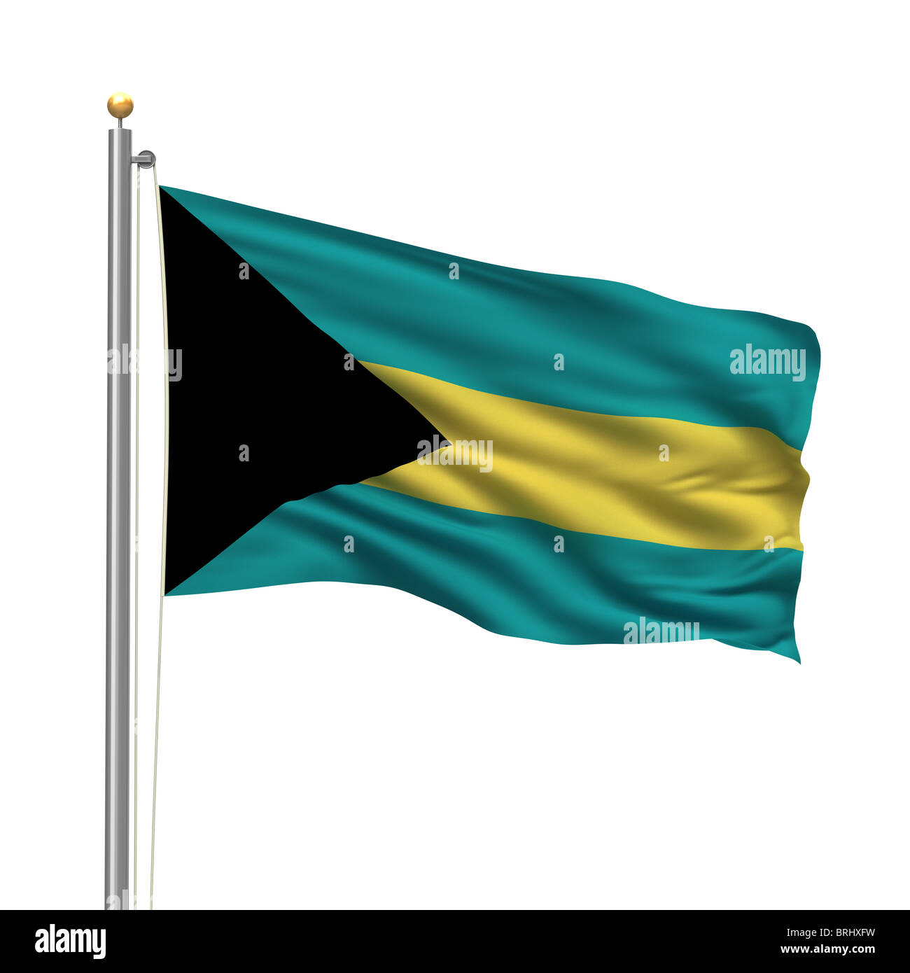 Flag of Bahamas Stock Photo - Alamy