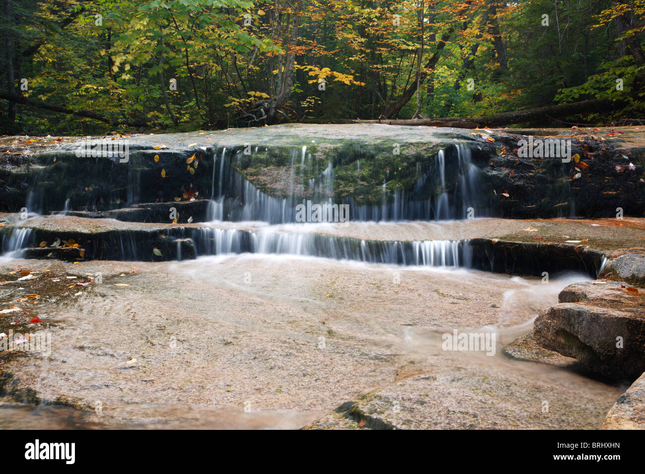Ledge Brook during the autumn months in the White Mountains, New ...
