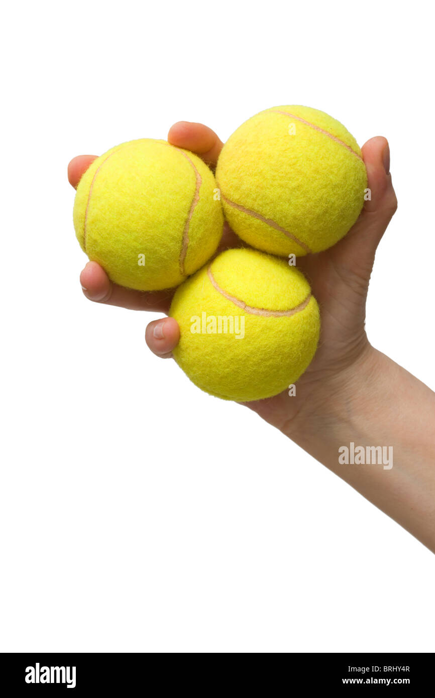 Hand holding balls Cut Out Stock Images & Pictures - Alamy