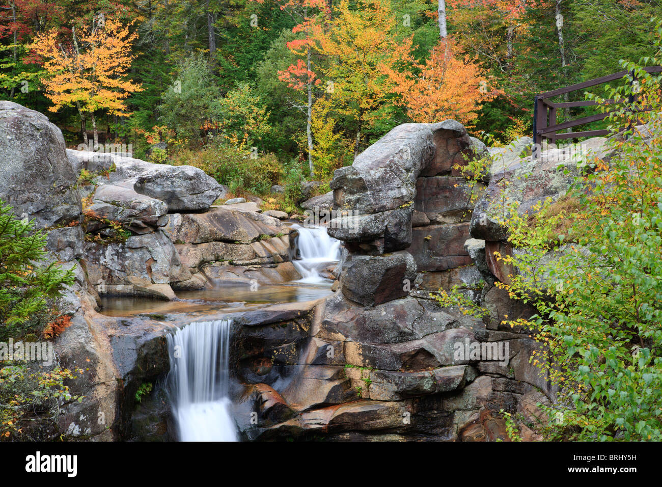 Grafton Notch State Park - Screw Auger Falls during the autumn months ...
