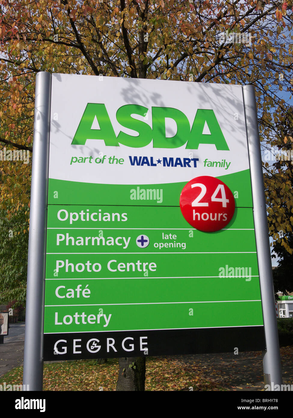 Asda information sign, Chadderton, Oldham, Lancashire, England, UK ...