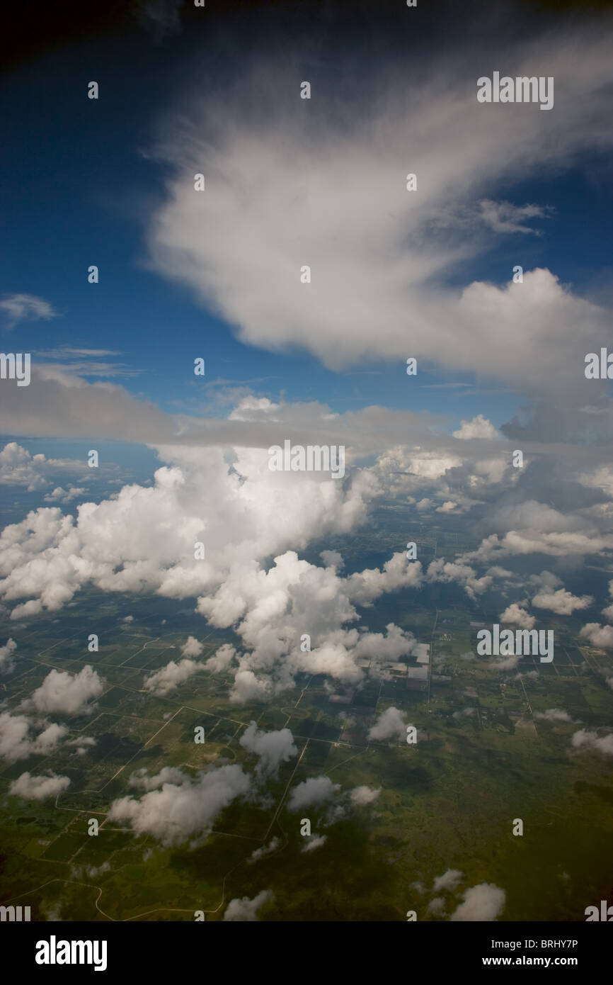 Cloudscape aerial of storm clouds Stock Photo - Alamy