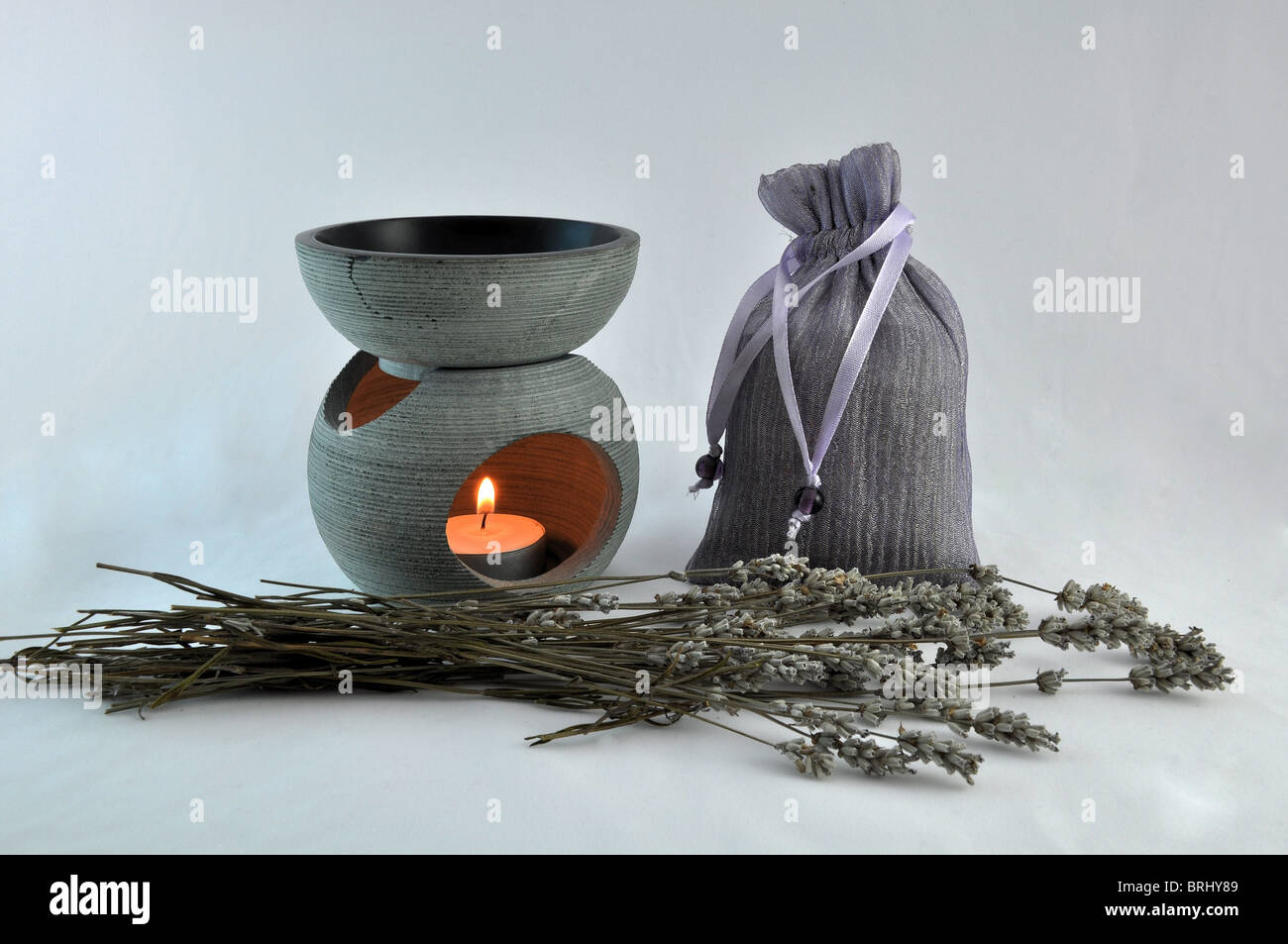 Lavender candle burner hi-res stock photography and images - Alamy