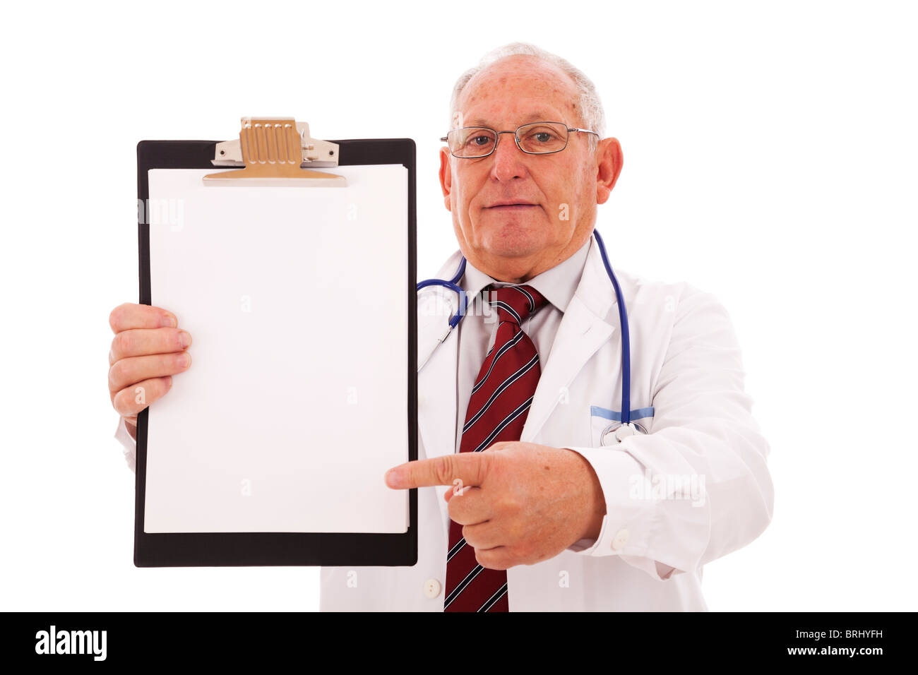 expertise doctor older man isolated on white Stock Photo - Alamy