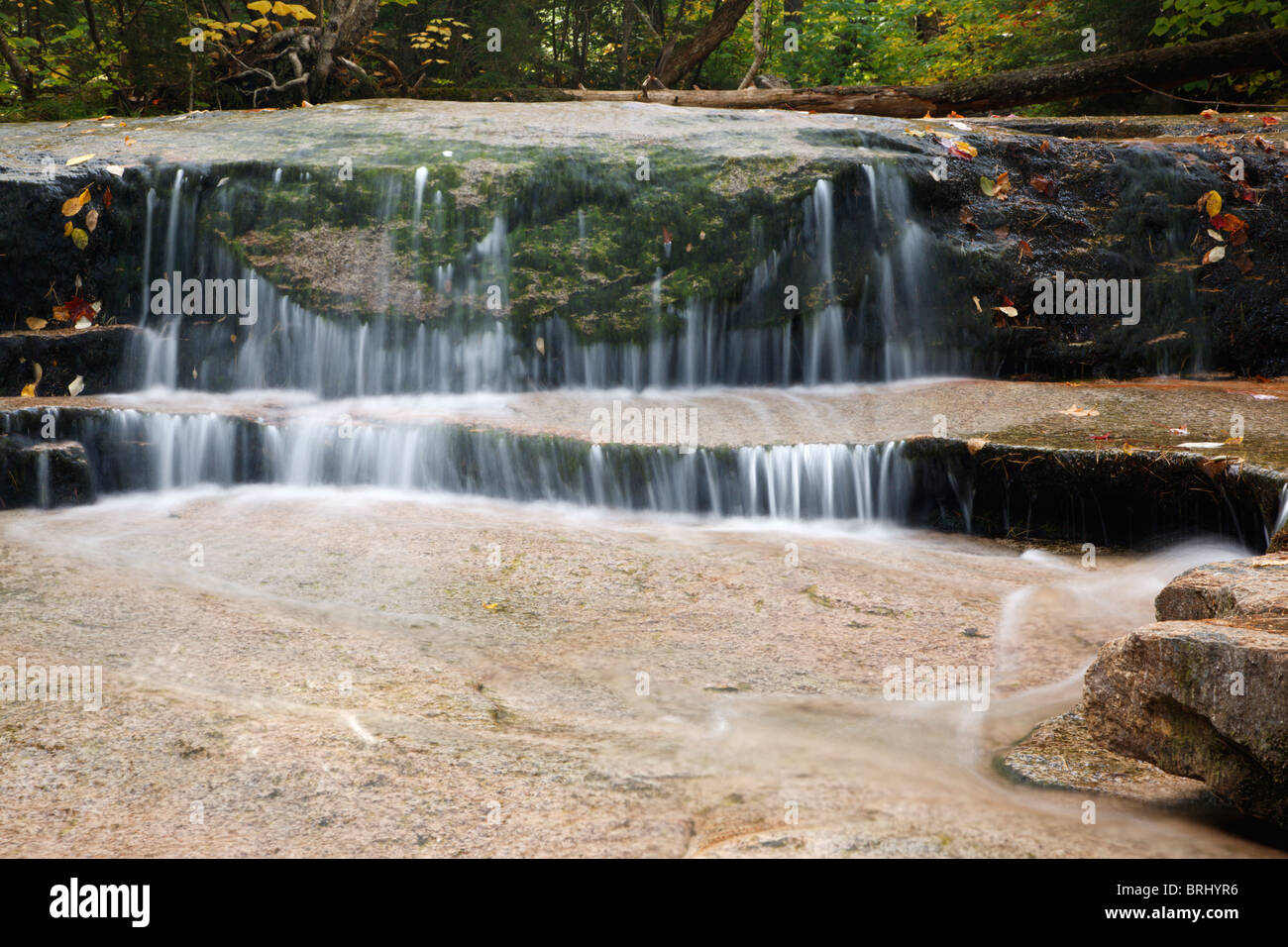 Ledge Brook during the autumn months along the Kancamagus Highway in ...
