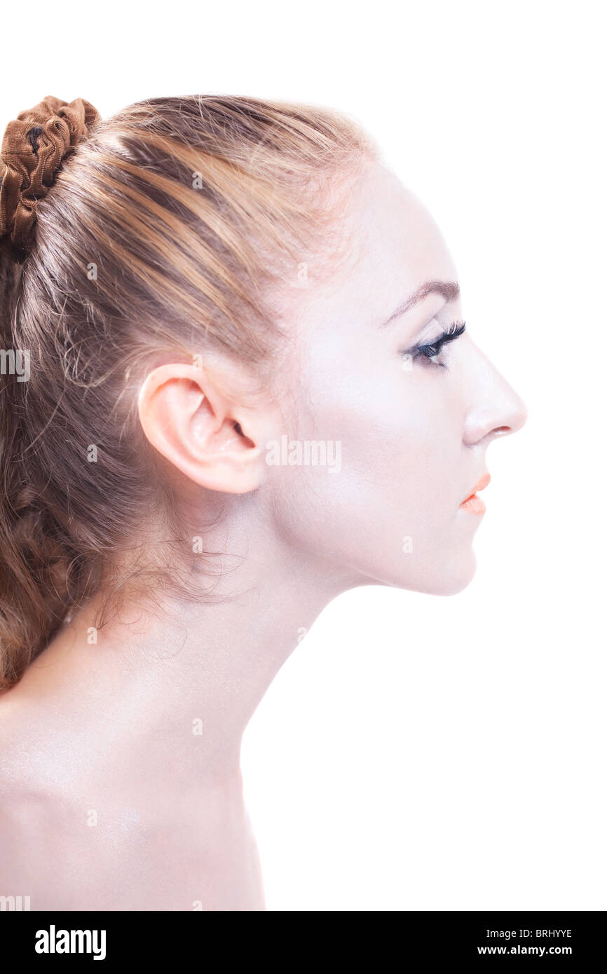 Silver body paint hi-res stock photography and images - Alamy