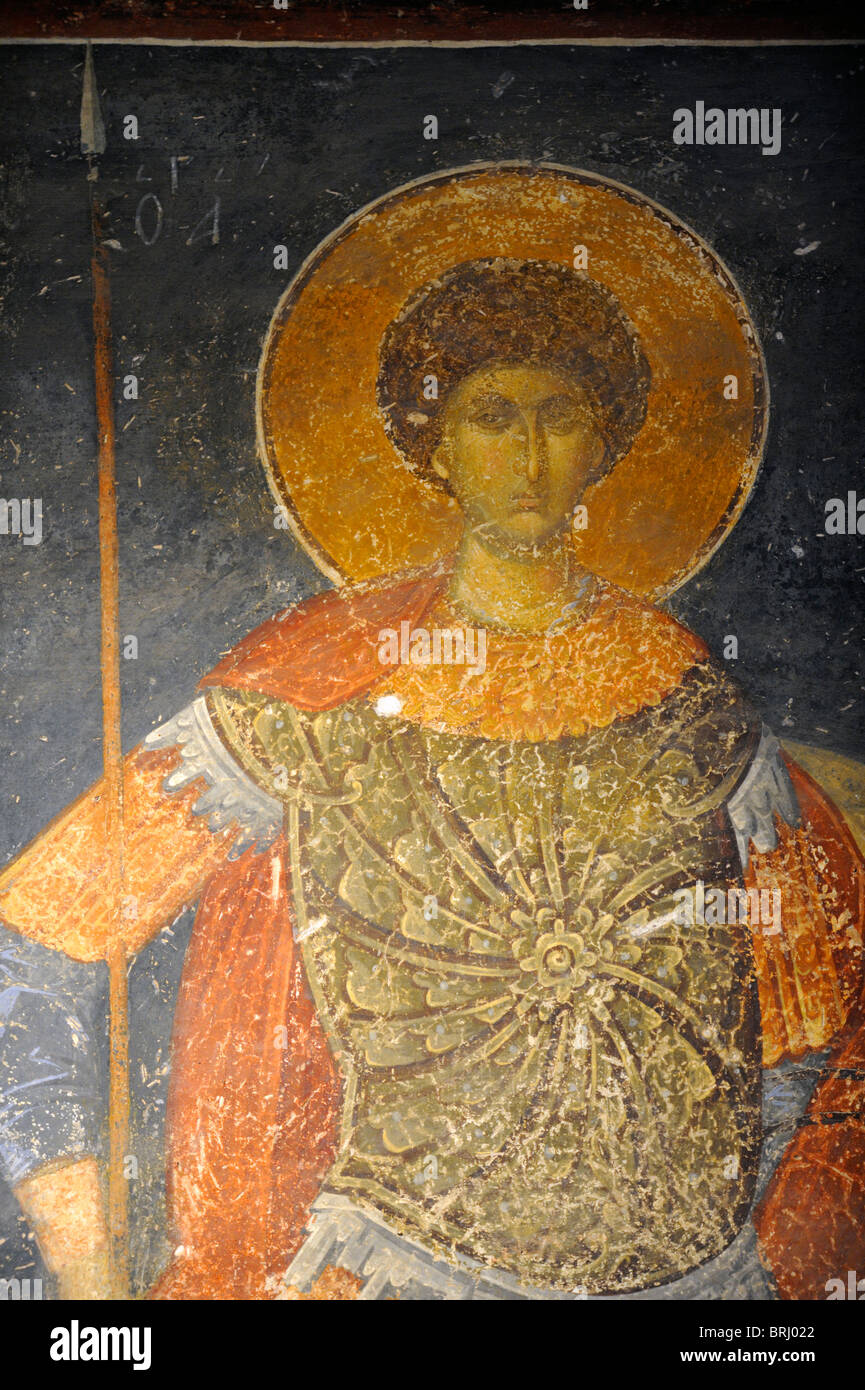 A painting of a saint in the Chora Church in Istanbul Stock Photo - Alamy