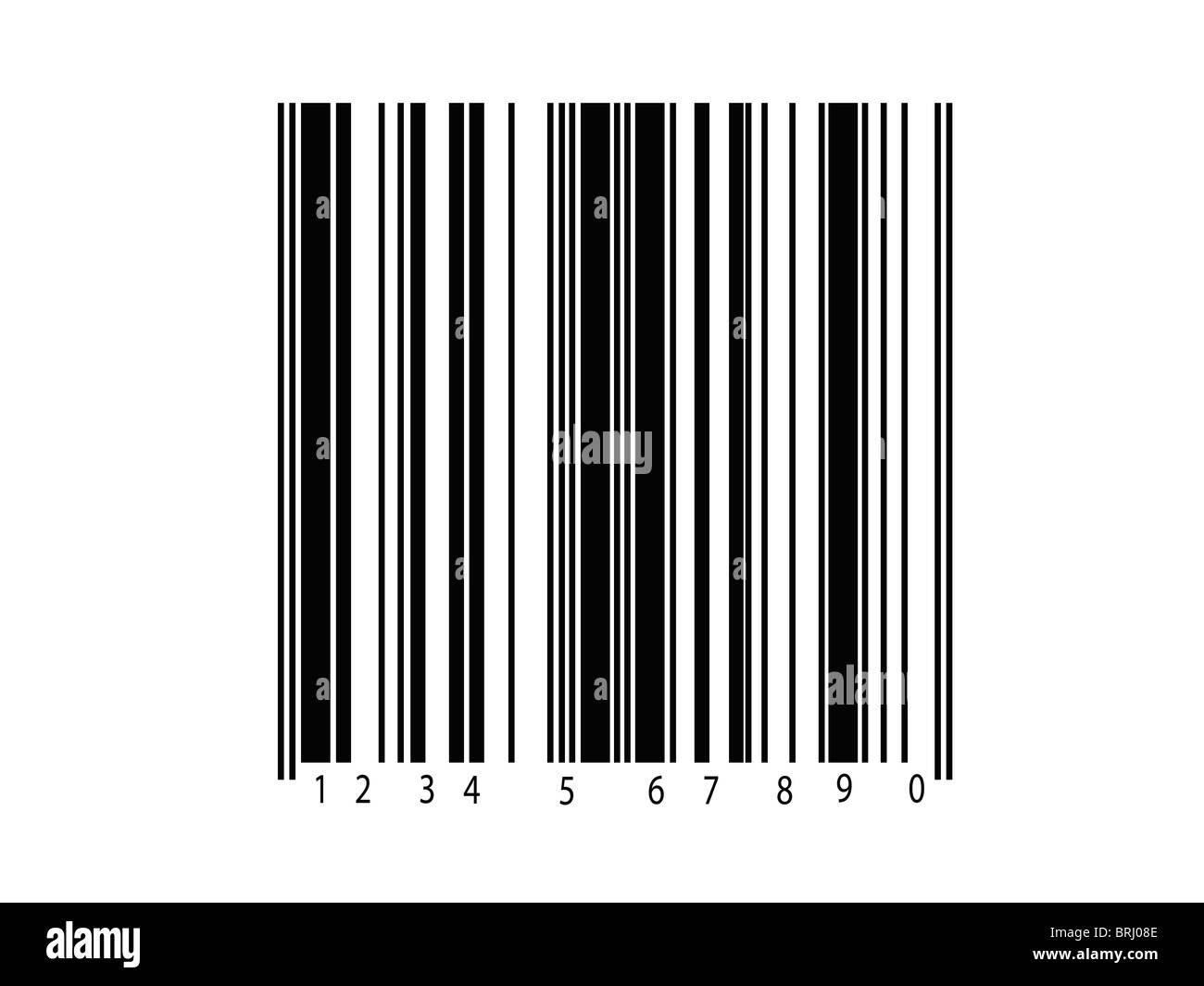 A barcode isolated against a white background Stock Photo - Alamy