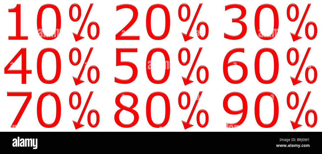 3d discount percentages Stock Photo - Alamy